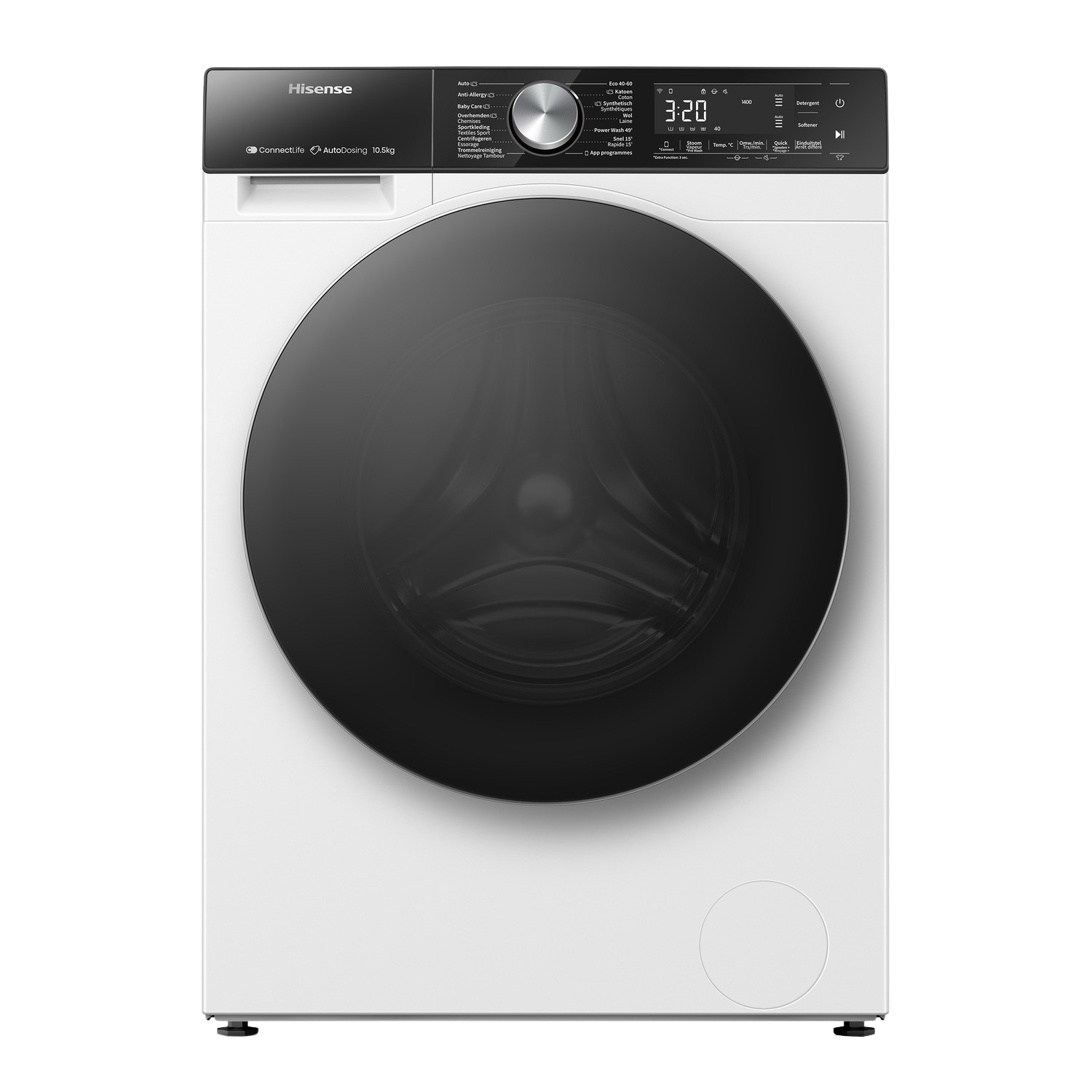 HISENSE WF5S1045BB Wasmachine (10,5 kg, 1400 rpm, A) kopen? | MediaMarkt