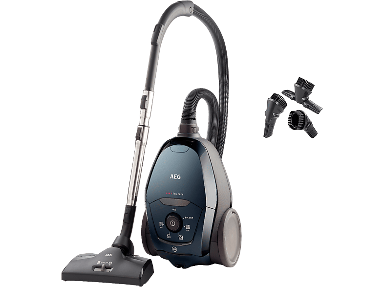 AEG VX82-1-2ST Silence Staubsauger mit Beutel (57 dB(A), maximale Leistung: 600 Watt, Space Teal ...