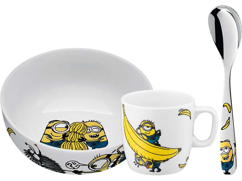 WMF Kinder-Frühstücks-Set Minions® 3-teilig, für Kinder ab 3 Jahren ...