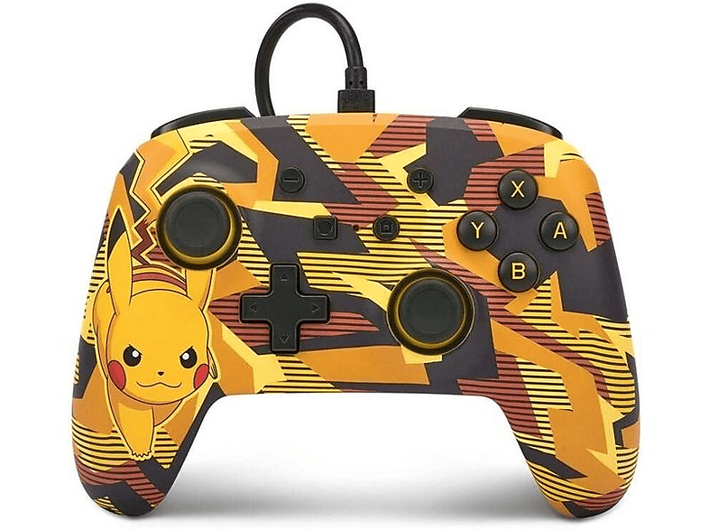 POWER A NSW ENHANCED WIRED CAMO STORM POKEMON PIKACHU | Controller ...