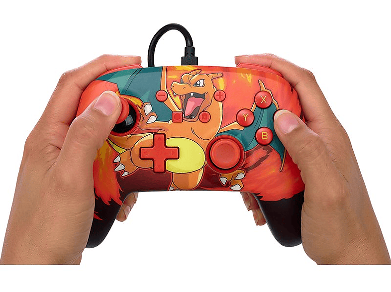 POWER A NSW ENHANCED WIRED POKEMON CHARIZARD VORTEX | Controller ...