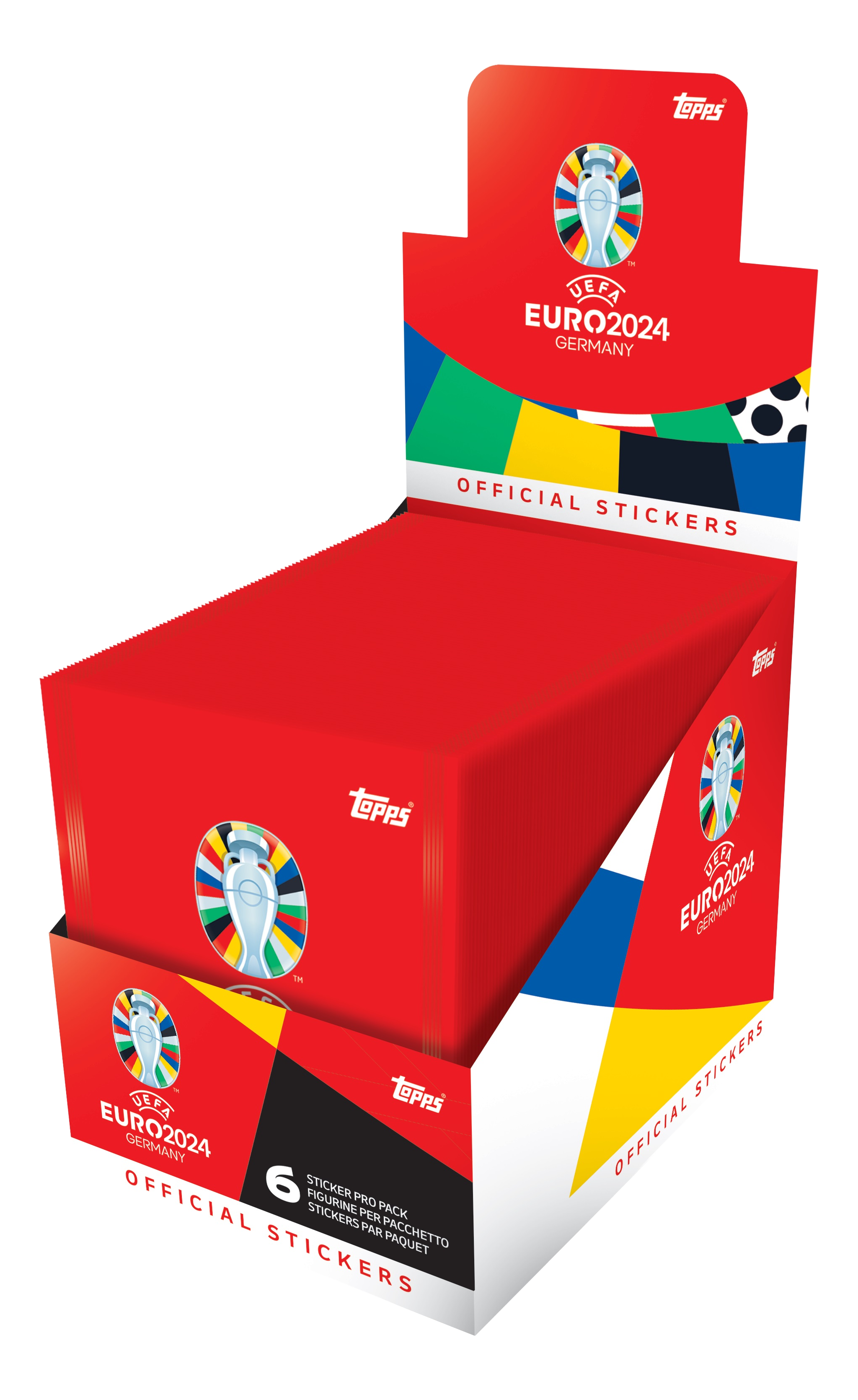 TOPPS UEFA EURO 2024 (100er Sticker Box) | Sammel-Aufkleber (Mehrfarbig ...