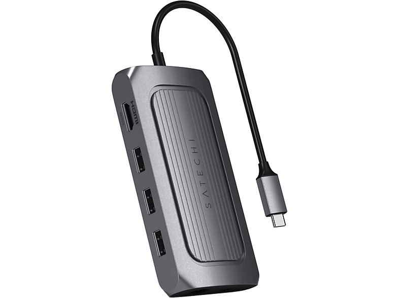 SATECHI USB4 multiport adapter, Gigabit LAN, 8K HDMI, USB-C, 2x USB-A ...