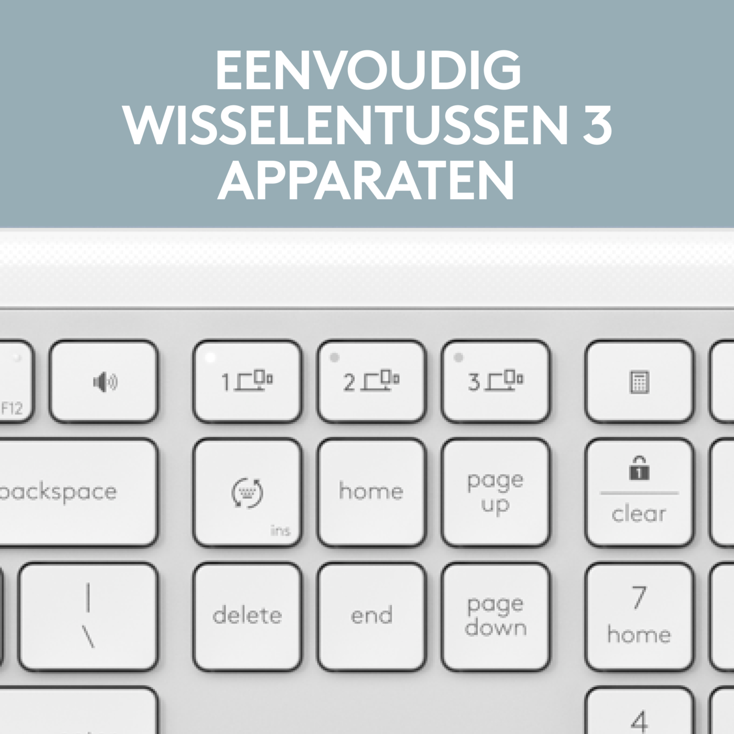 LOGITECH MK950 Signature Slim Draadloos Toetsenbord-en-muis-set Wit ...