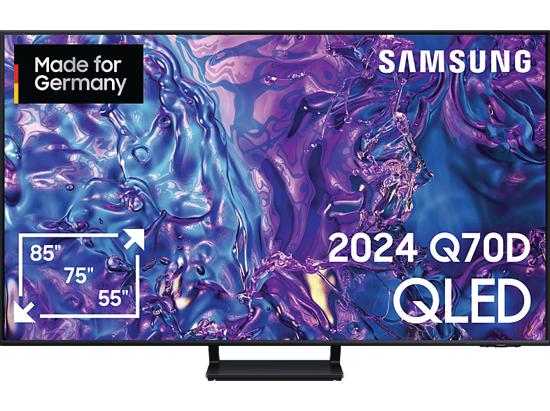 SAMSUNG GQ55Q70D QLED TV (Flat, 55 Zoll / 138 cm, UHD 4K, SMART TV ...