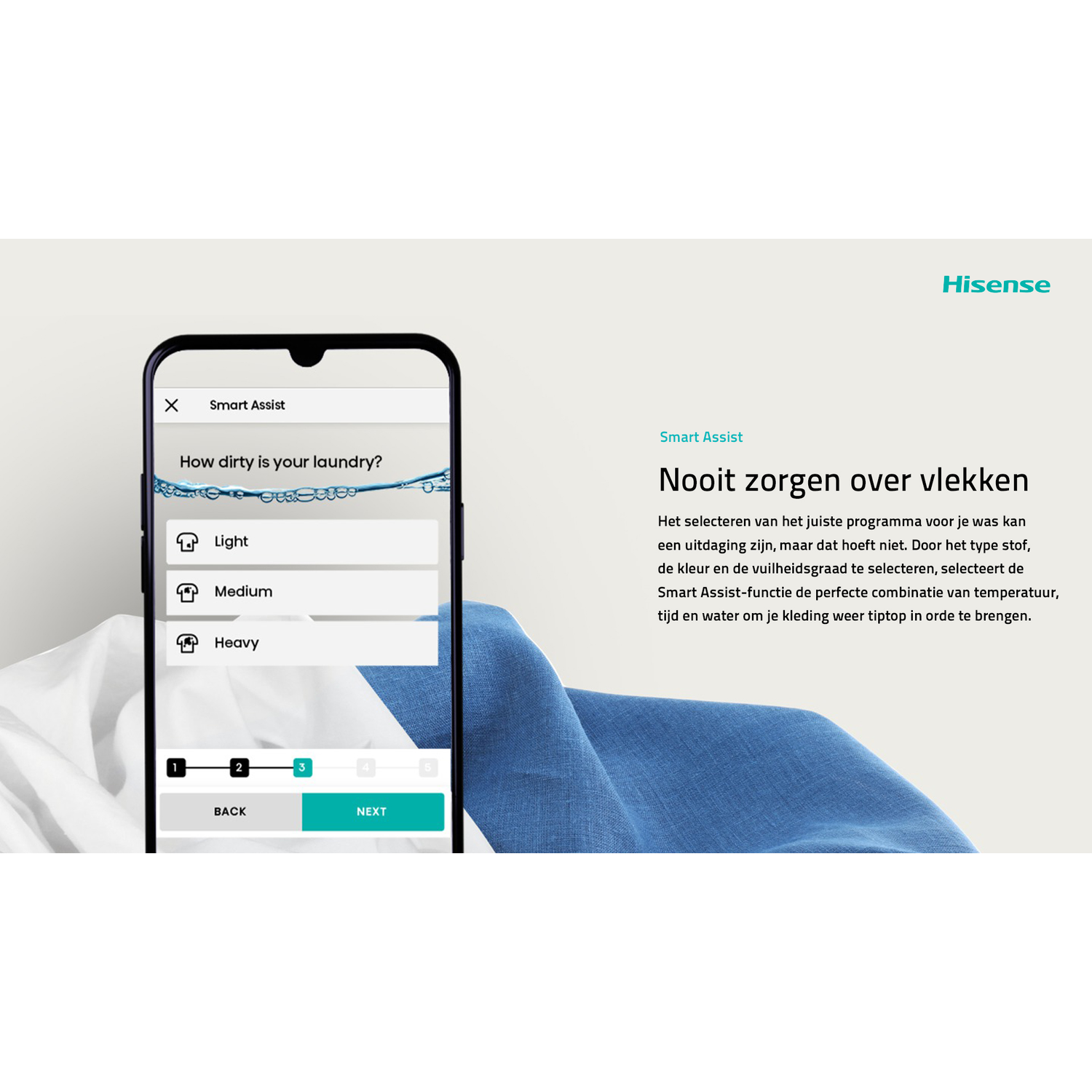 HISENSE WF3S8043BW3/BLX Wasmachine (8 kg, 1400 rpm, A) kopen? | MediaMarkt