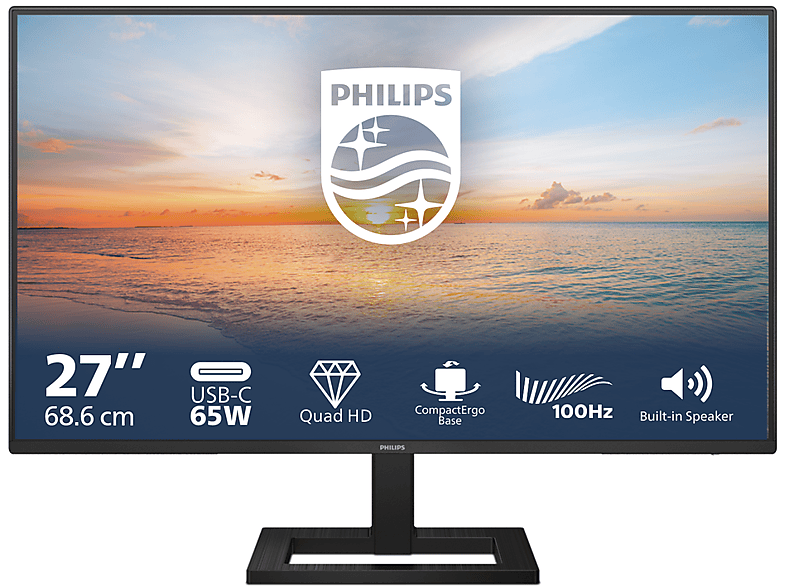 PHILIPS 27E1N1600AE 27 Zoll QHD Monitor (4 ms Reaktionszeit Monitor kaufen | SATURN