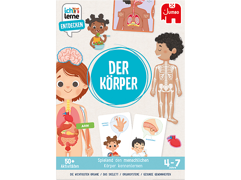 JUMBO Ich lerne entdecken | der Körper Kinderspiel, Mehrfarbig ...