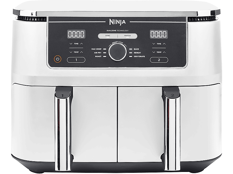 NINJA AF400EUWH Foodi Max Dual Zone Heissluftfritteuse 2470 Watt Weiß Heissluftfritteuse kaufen ...