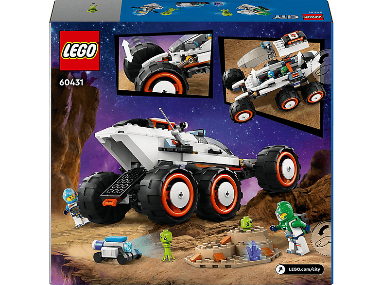 LEGO City 60431 Weltraum-Rover mit Außerirdischen Bausatz, Mehrfarbig ...