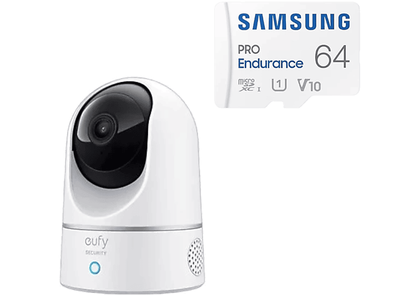 EUFY Pack caméra de surveillance E220 avec carte mémoire 64 GB Samsung ...
