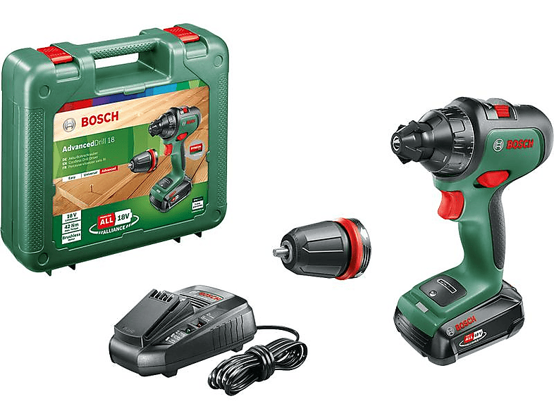 BOSCH 06039B5005 Elektrische Handbohrmaschine, Grün | MediaMarkt