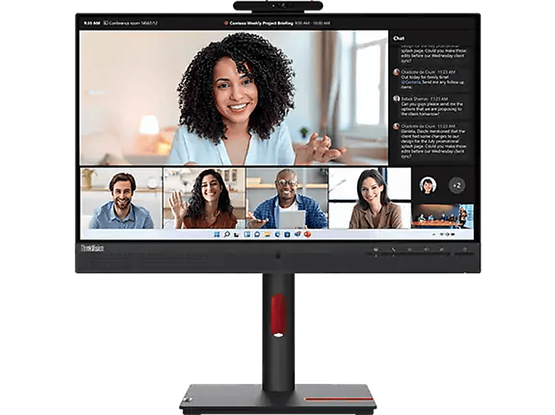 Monitor | Lenovo ThinkVision T24mv-30 Profesional, 23.8", FHD, 6 ms, 75 ...