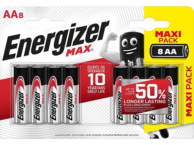 ENERGIZER MAX AA LR6 8PCS AA Batterie | MediaMarkt