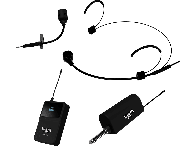 Micrófono | Vieta Pro Party Mic Twin, 40 Hz - 15 KHz, Micro de solapa ...