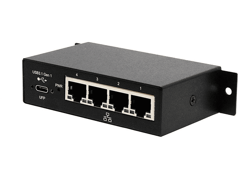 EXSYS EX-1330M ADAPTER USB3-C/4X RJ45 Concentrateur USB, Noir | MediaMarkt