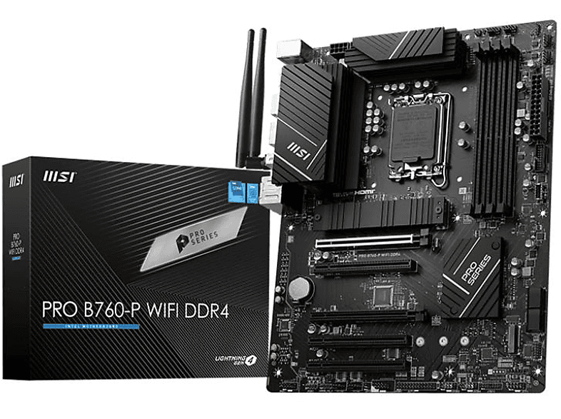 MSI 7D98-001R PRO B760-P WIFI DDR4 Mainboards schwarz | MediaMarkt