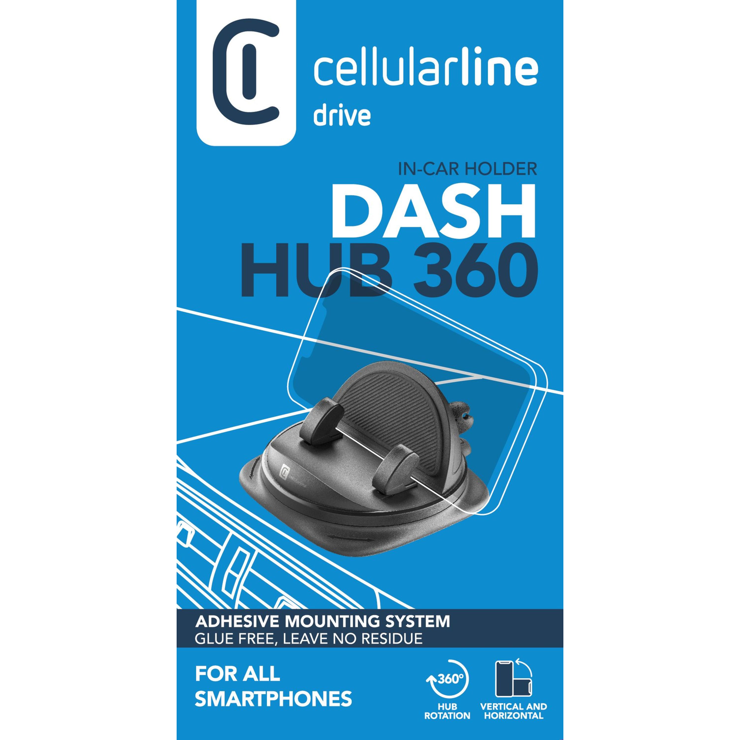 CELLULARLINE Autohouder Dash Hub 360 Telefoonhouder | MediaMarkt