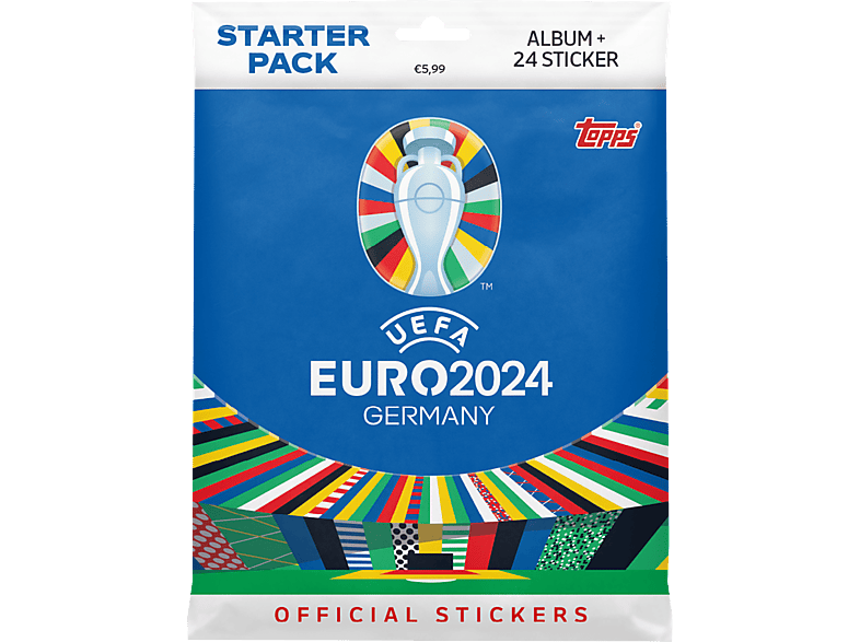 Topps EURO 24 Starterpack Album + 24 Sticker | MediaMarkt