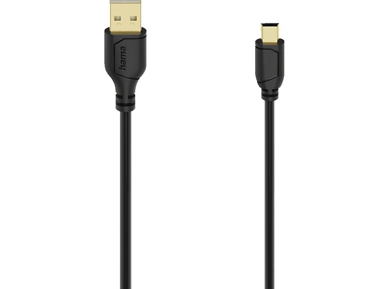 HAMA 074262 Mini-USB-Kabel "Flexi-Slim", Mini-B5-Stecker, USB 2.0, 480 ...