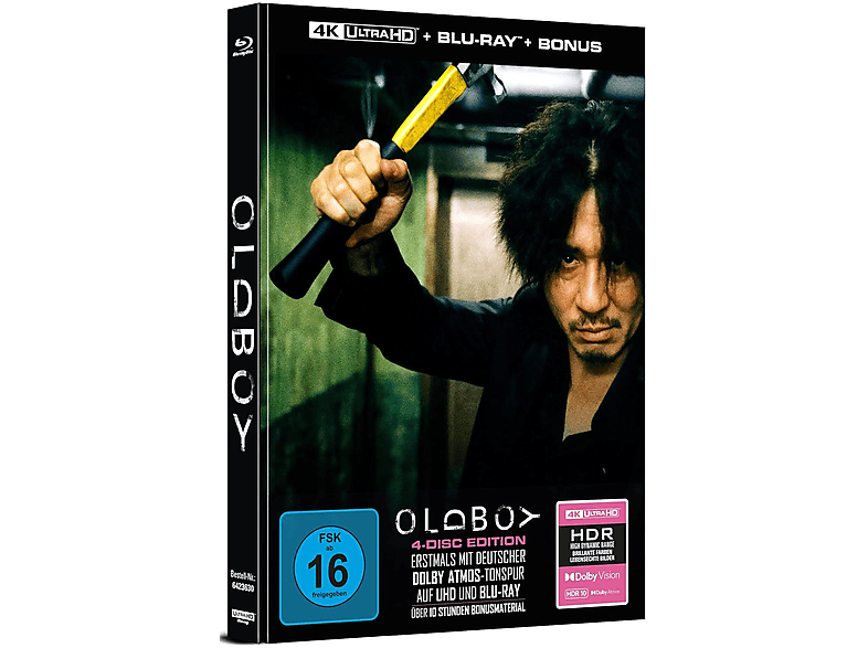 Oldboy 4 Disc Limited Collector's Mediabook [4K Ultra HD Blu-ray + Blu ...