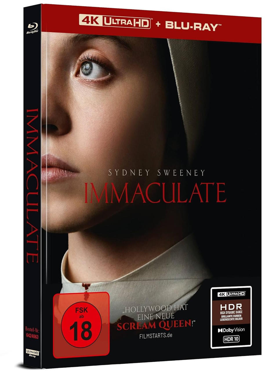 Immaculate | 2-Disc Limited Collector's Mediabook [4K Ultra HD Blu-ray ...