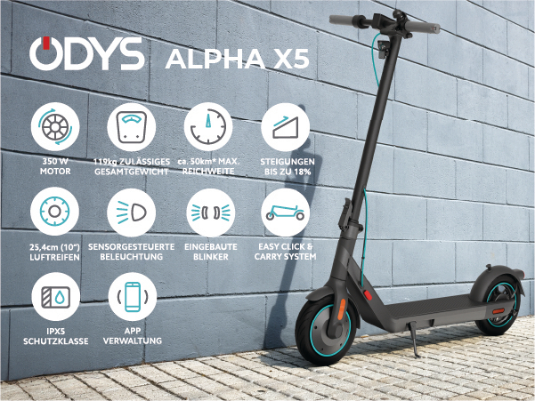 ODYS Alpha X5 E-Scooter bei MediaMarkt