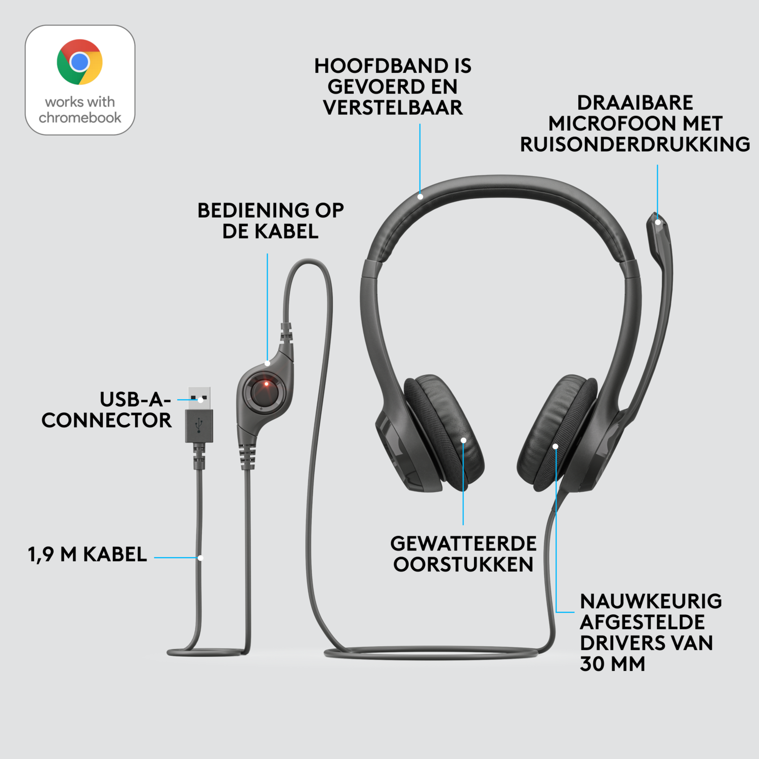 LOGITECH H390 USB Hoofdtelefoon | MediaMarkt