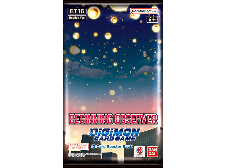 BANDAI DIGIMON CARD GAME Booster | Beginning Observer (BT16 ...