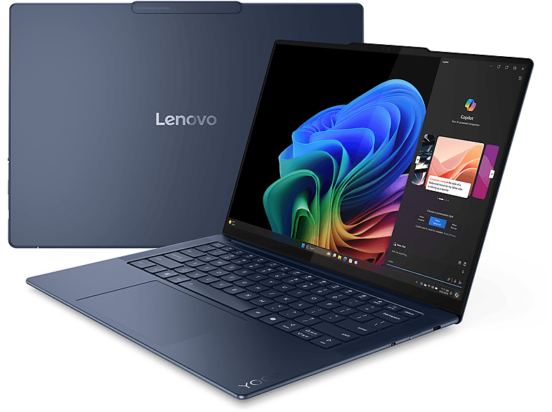 Laptop LENOVO Yoga Slim 7 14Q8X9, Copilot+ PC, 3K OLED Snapdragon X ...