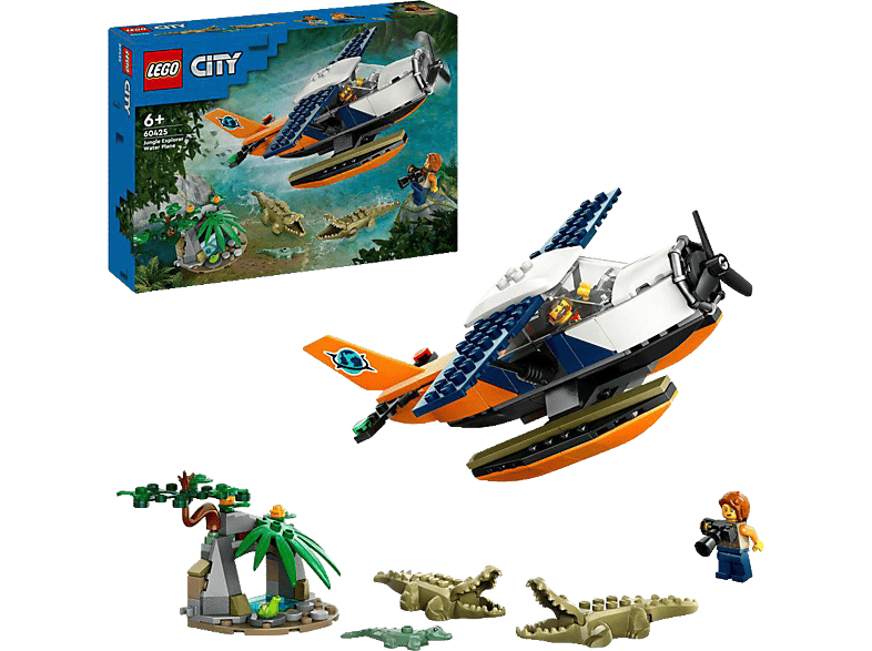 LEGO City 60425 Dschungelforscher-Wasserflugzeug Bausatz, Mehrfarbig ...
