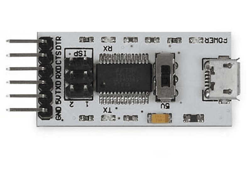 WHADDA Whadda Adapter FT232 USB zu TTL 3.3/5 V, Silber und Weiss | MediaMarkt