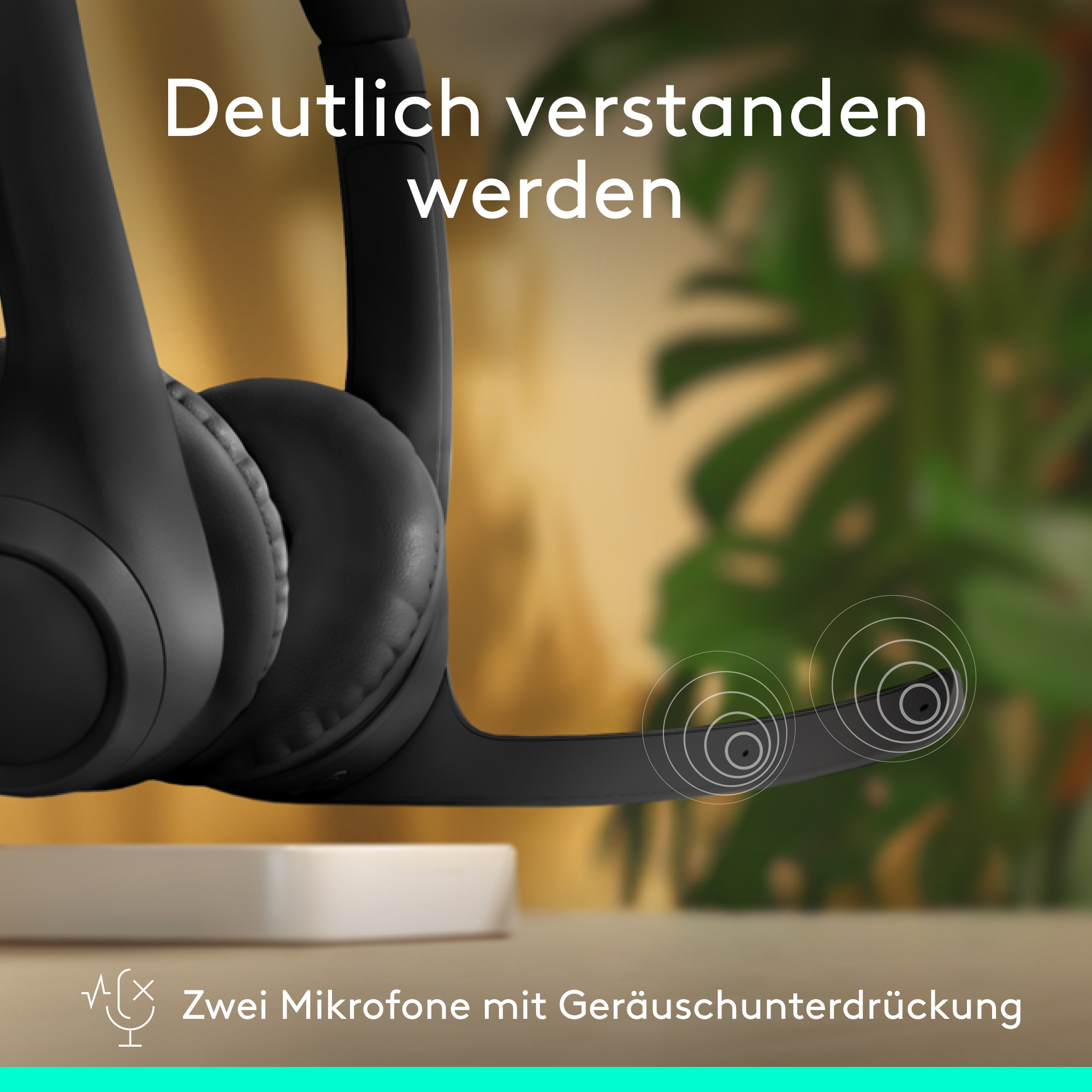 LOGITECH Zone 300 inkl. Geräuschunterdrückung, kabellos, Over-ear ...