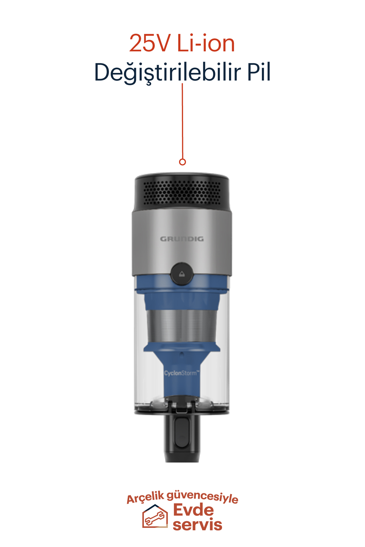 GRUNDIG VCP 8331 Pro Kablosuz Şarjlı Dikey Süpürge Siyah Gümüş Fiyat ...