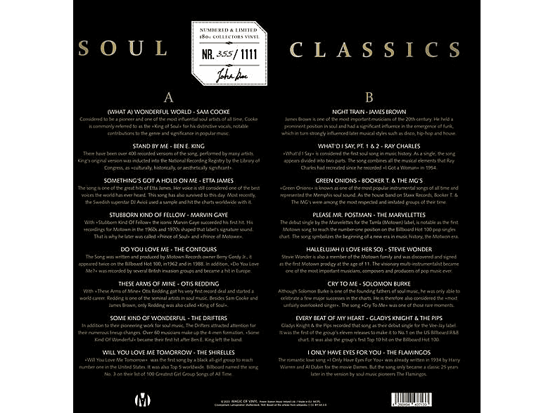 VARIOUS | Soul Classics - 180 Gram Marbled [Vinyl] online kaufen ...