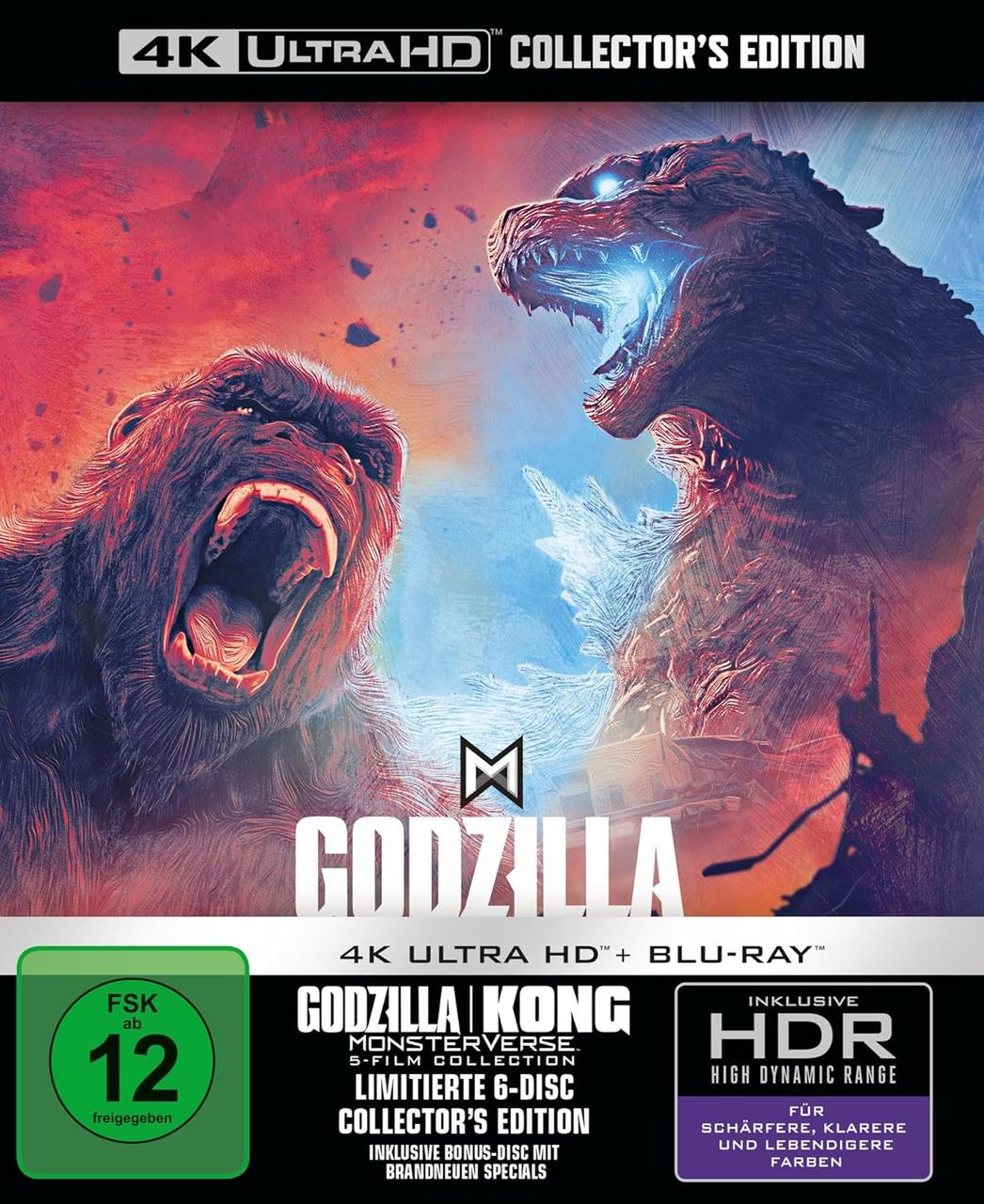Godzilla Kong Monsterverse 5-Film Collection 4K Ultra HD Blu-ray | SATURN