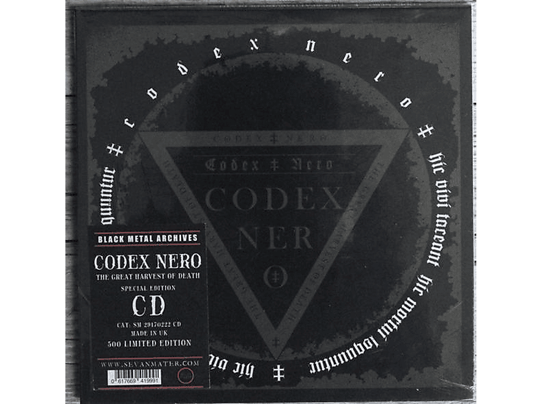 Codex Nero | The Great Harvest Of Death (Special Edition) - (CD) Codex Nero auf CD online kaufen ...