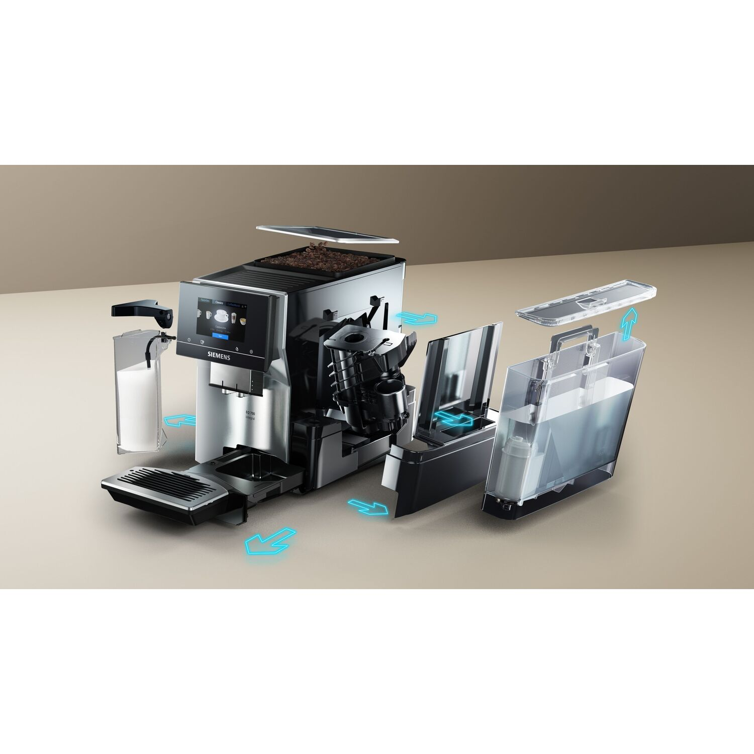 SIEMENS Volautomatische espressomachine EQ700 (TQ713R03)