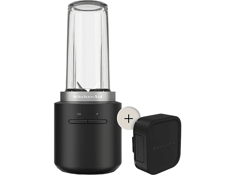 KITCHEN AID 5KSBR256BM Go Cordless Smoothie Maker, Standmixer, mit Akku ...