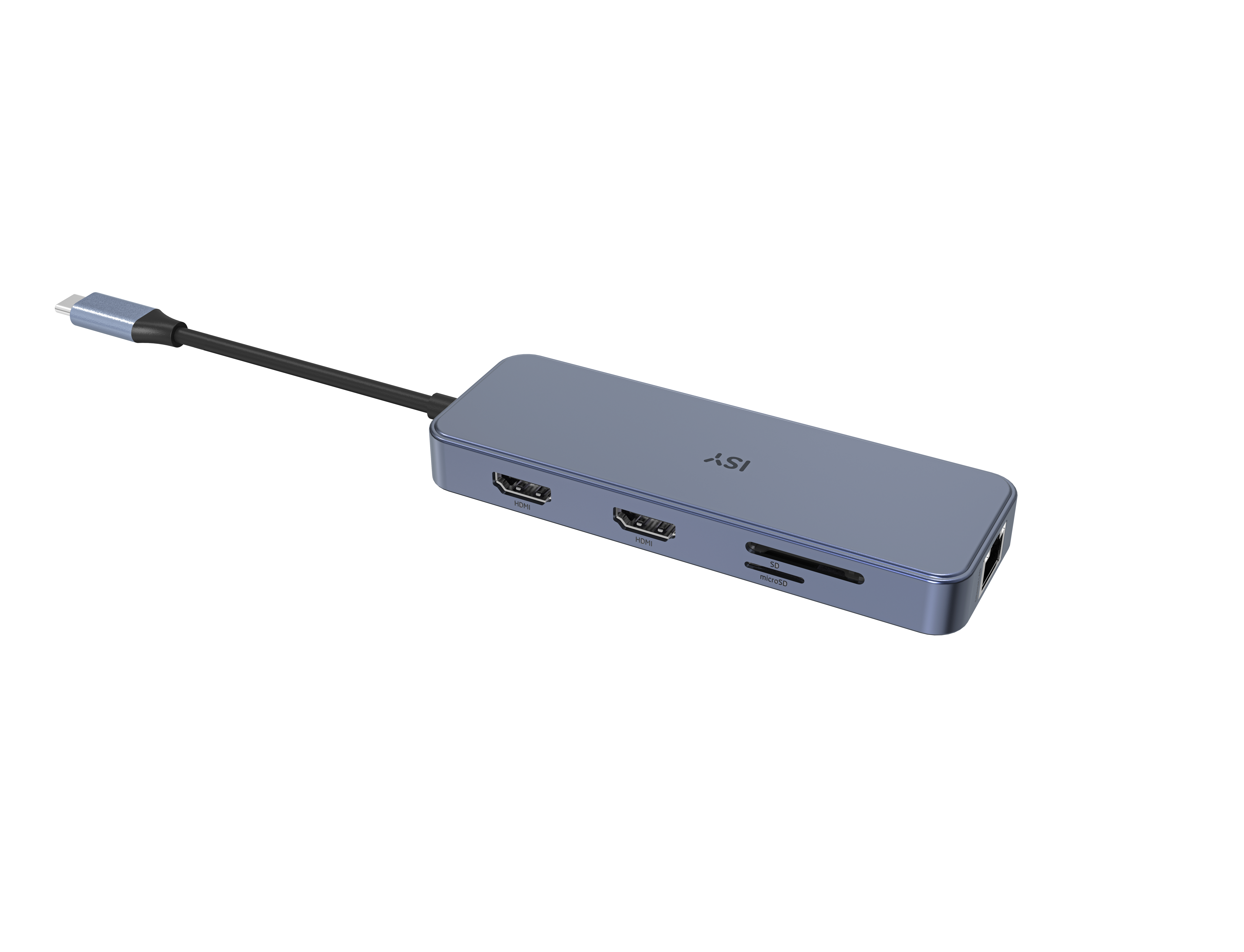 ISY IAD-1034 Multiport-Adapter, Grau | MediaMarkt