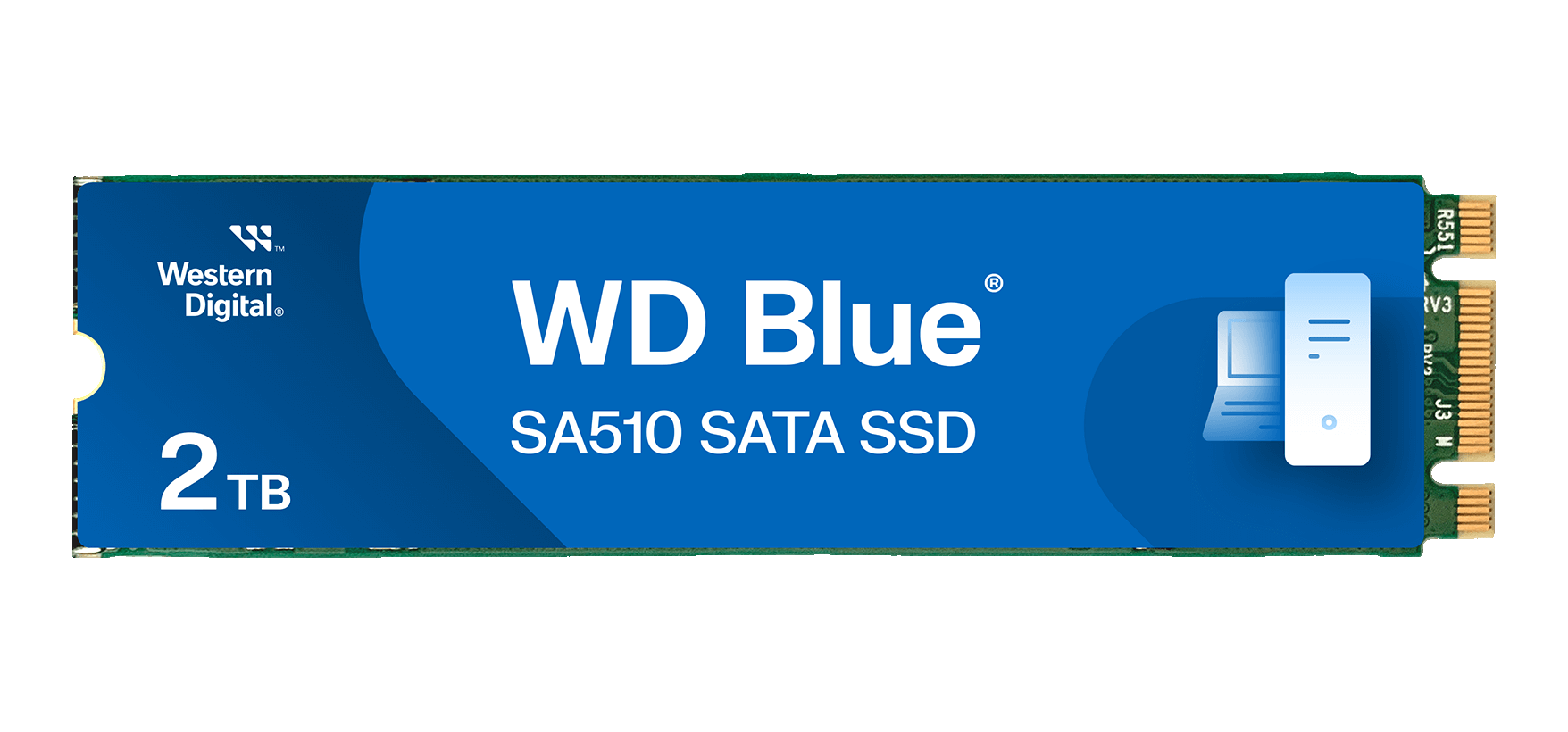 WESTERN DIGITAL WD Blue SA510 SATA SSD M.2 2280 Disco fisso, 2 TB SSD M ...