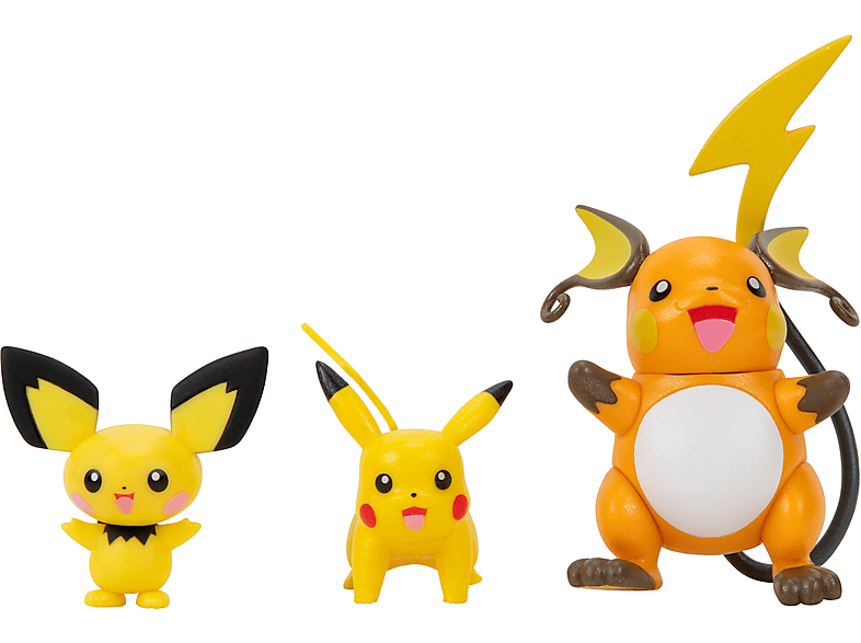JAZWARES Pokémon | Select Entwicklungs Multipack - Pichu. Pikachu ...