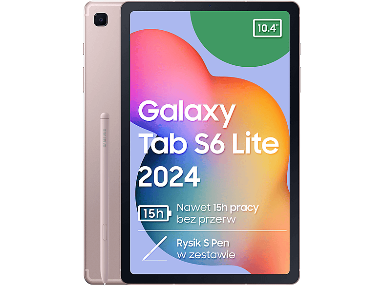 Tablet SAMSUNG Galaxy Tab S6 Lite 2024 10.4 LTE 4/64GB Różowy + rysik s-Pen | MediaMarkt
