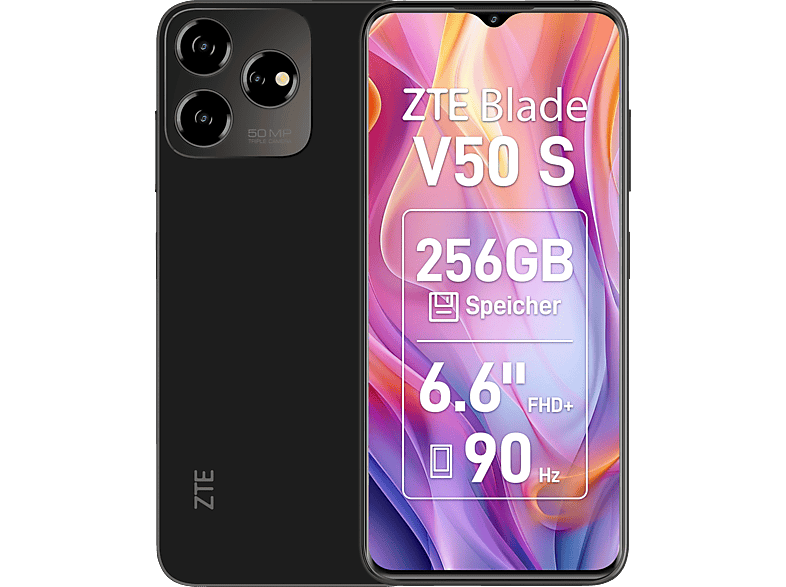 ZTE Blade V50S 256 GB Schwarz Dual SIM | MediaMarkt