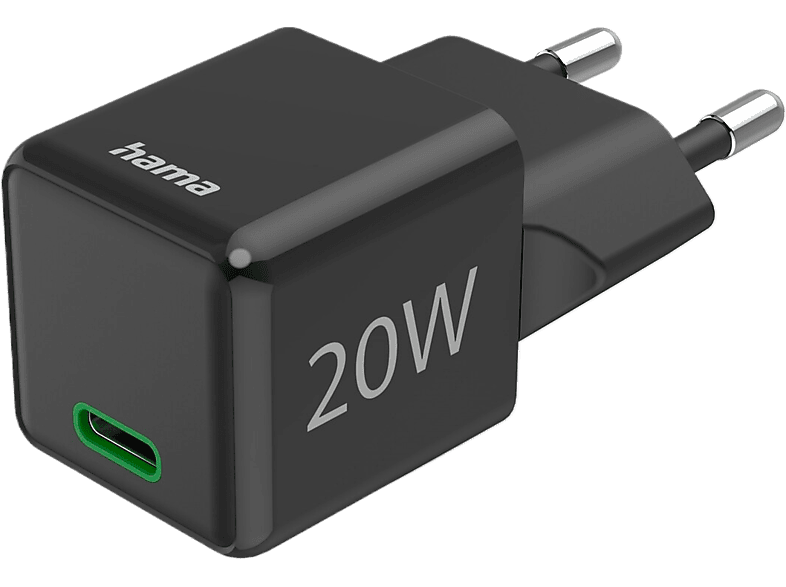 HAMA Oplader Mini USB-C 20W Zwart (201984) USB-C-oplader