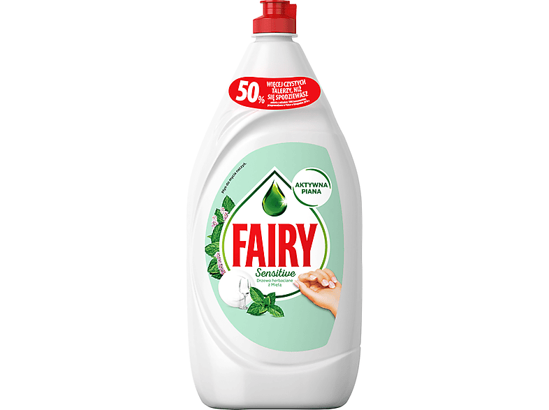 Płyn do mycia naczyń FAIRY Sensitive Tea Tree & Mint 1350ml | sprawdź ...