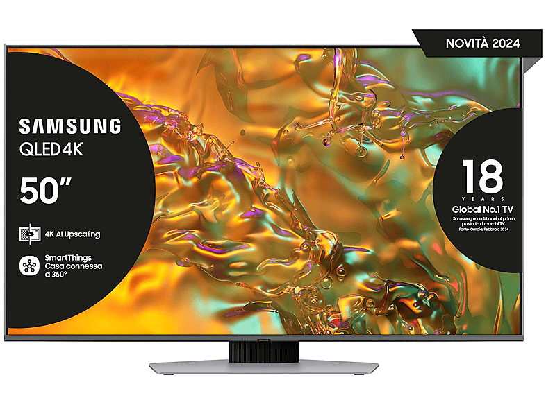 TV SAMSUNG QE50Q80DATXZT QLED 4K, TV QLED, 50 pollici | MediaWorld.it