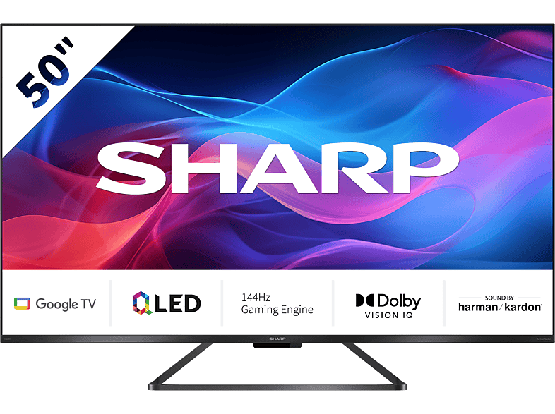 SHARP 50GR8265E 4K UHD 144Hz QLED Google TV, 126cm | MediaMarkt