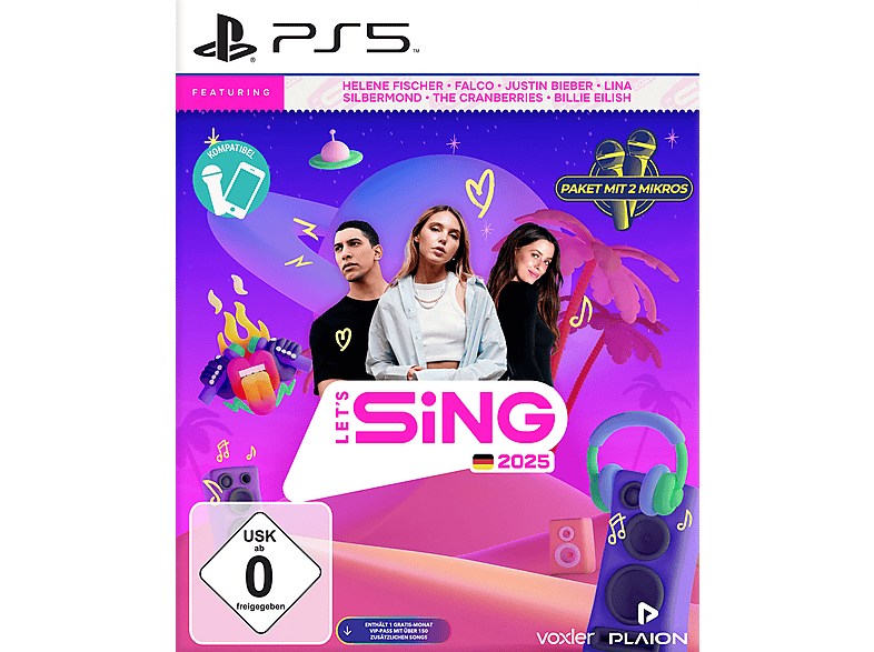 Let's Sing 2025 German Version [+ 2 Mics] | [PlayStation 5] | SATURN
