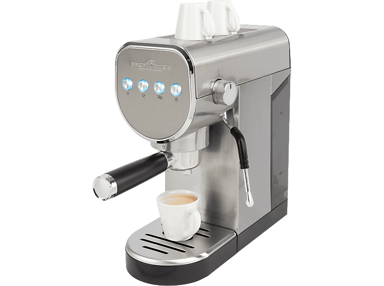 PROFI COOK PC-ES-KA 1265 Espresso-Kaffeemaschine (Silber, 1360 Watt, 20 ...